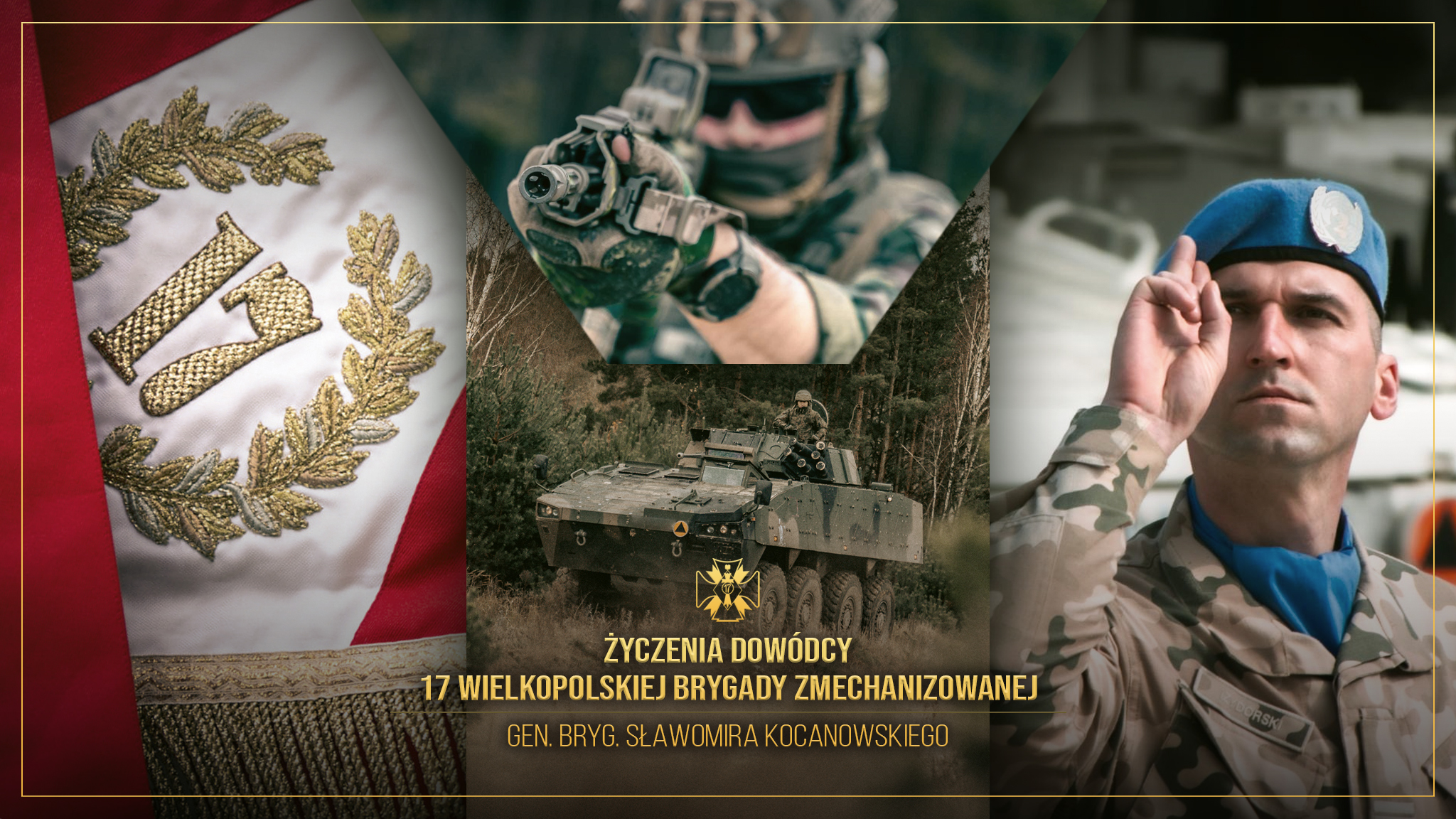 Życzenia z okazji 28-lecia 17 Wielkopolskiej Brygady Zmechanizowanej - 17WBZ