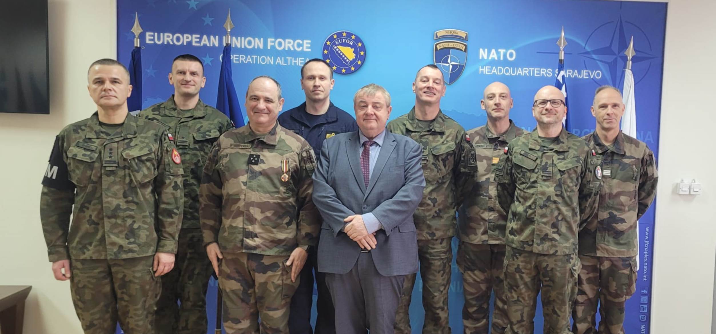 Ceremonia wyróżnienia w PKW EUFOR - DORSZ